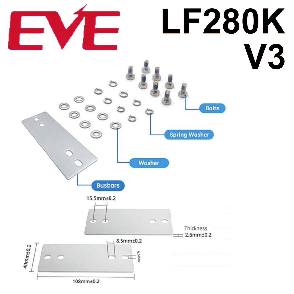 4x EVE LF280K LiFePO4 Akku Zellen 280Ah 3,2V – innomate