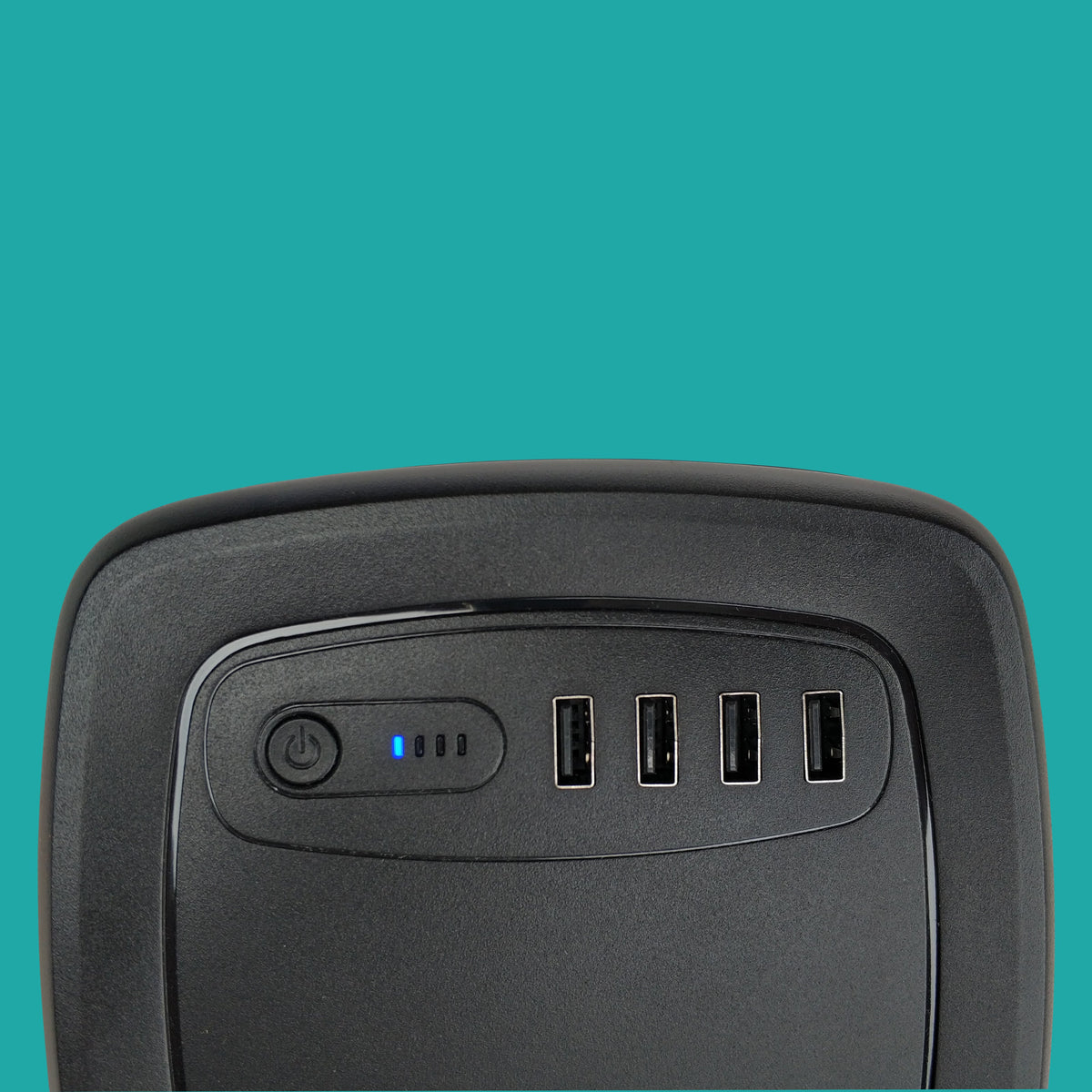 Mini-Solarsystem LS06: Akku: 58Wh, USB-Anschlüsse, LED-Lampe – innomate